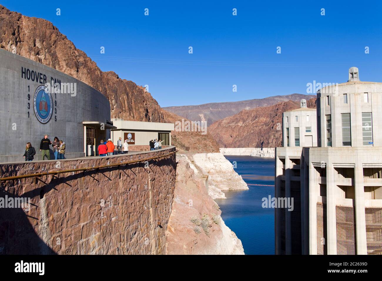 Hoover Dam water intake tower, Boulder, Nevada, USA, North America ...