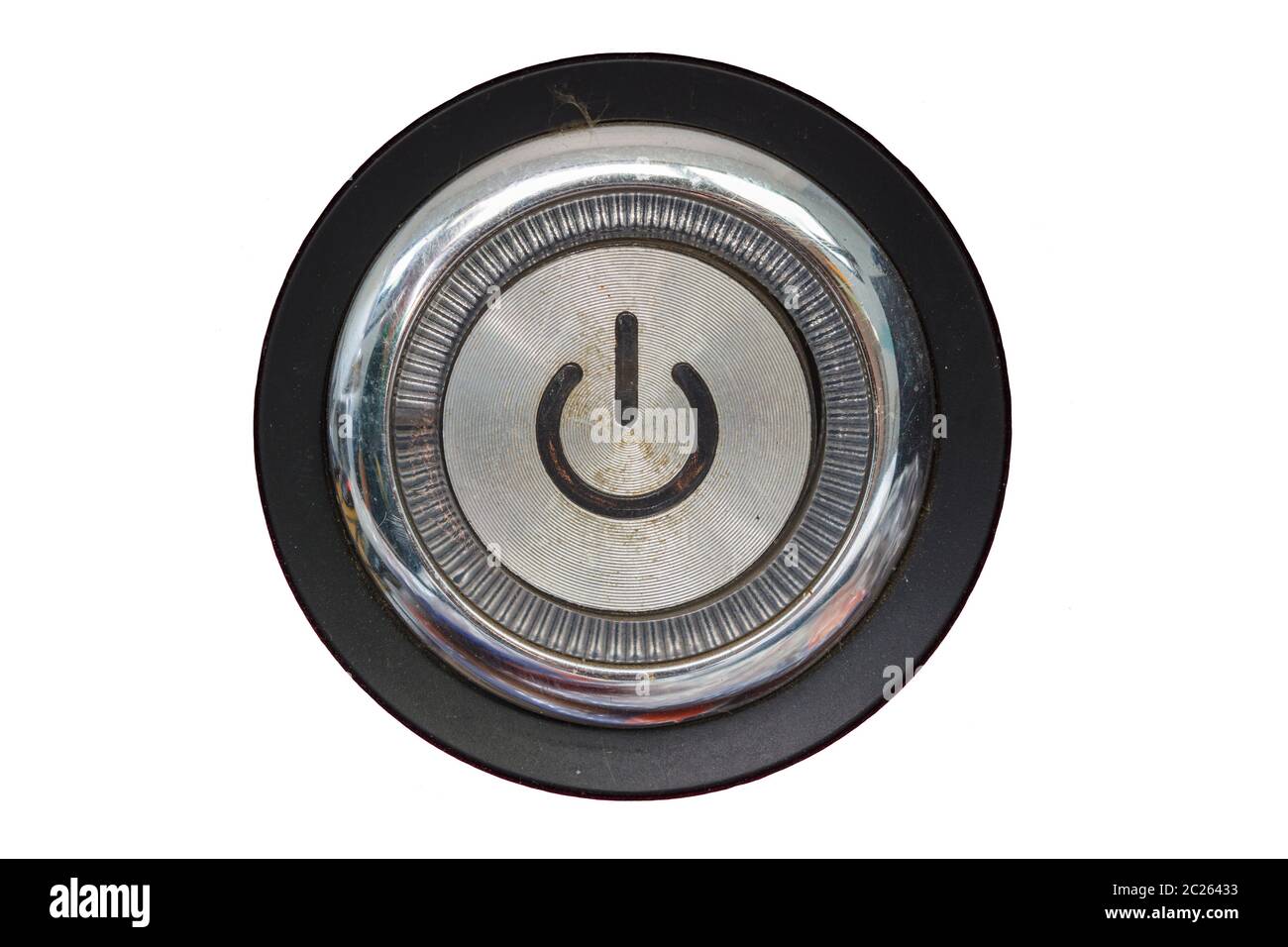 Computer power icon isolate on white background Stock Photo - Alamy