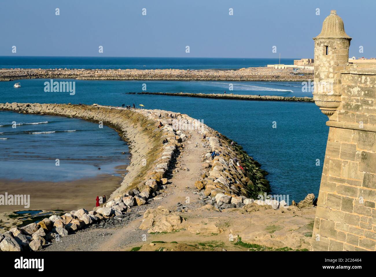 panoramic view of rabat city capital morocco, photo as background Stock ...