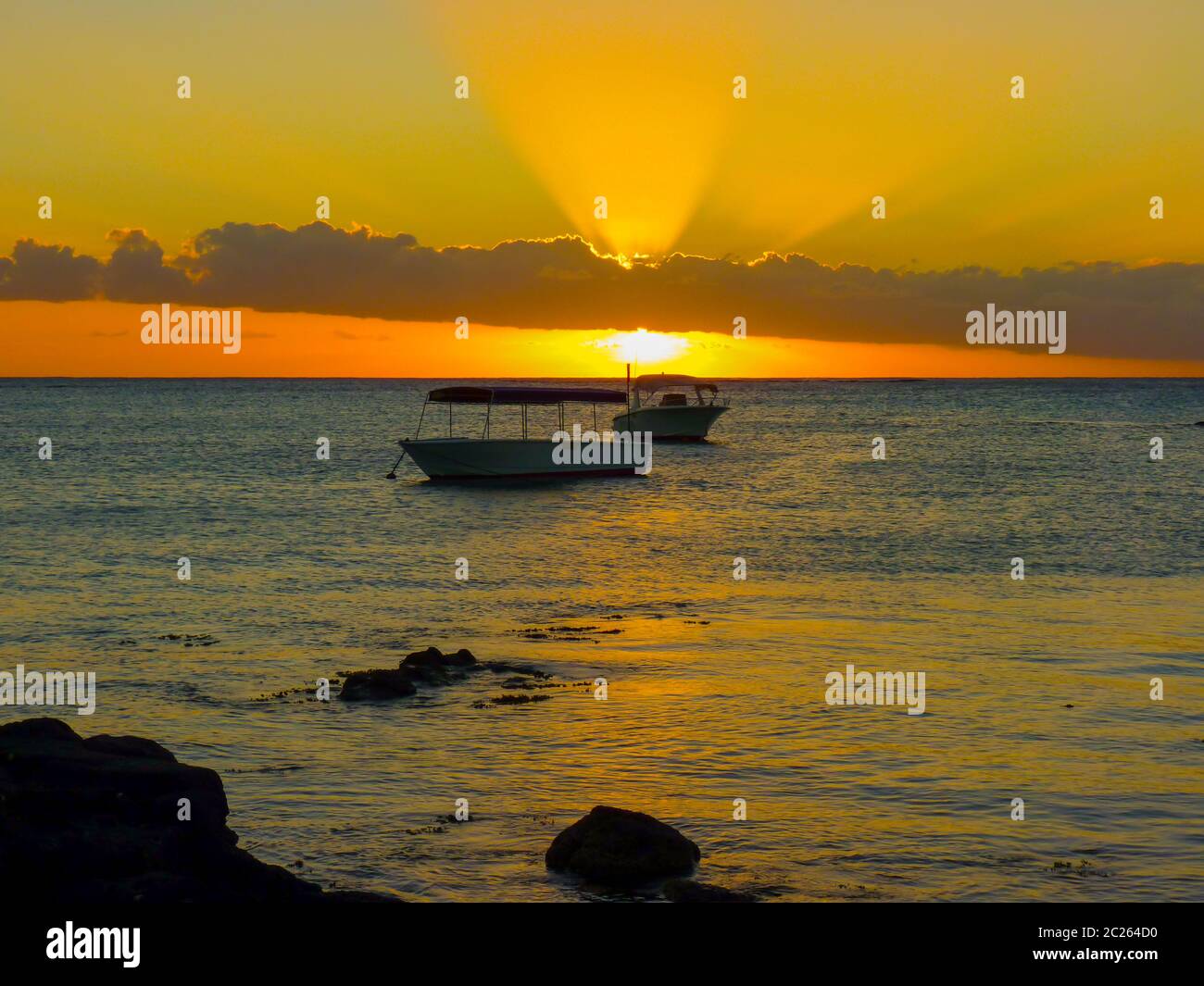 Mauritius grand baie sunset hi-res stock photography and images - Alamy