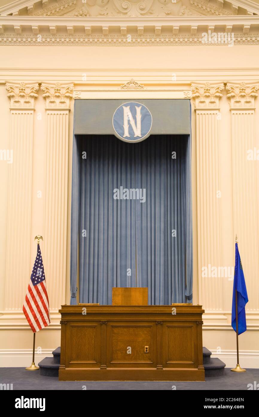 State Assembly in the Old State Capitol Building, Carson City, Nevada ...