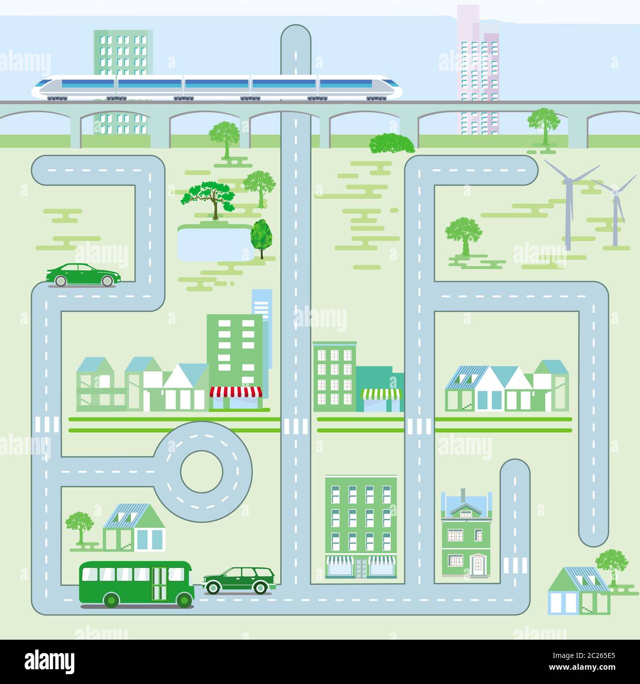 Pedestrian map city map hi-res stock photography and images - Alamy
