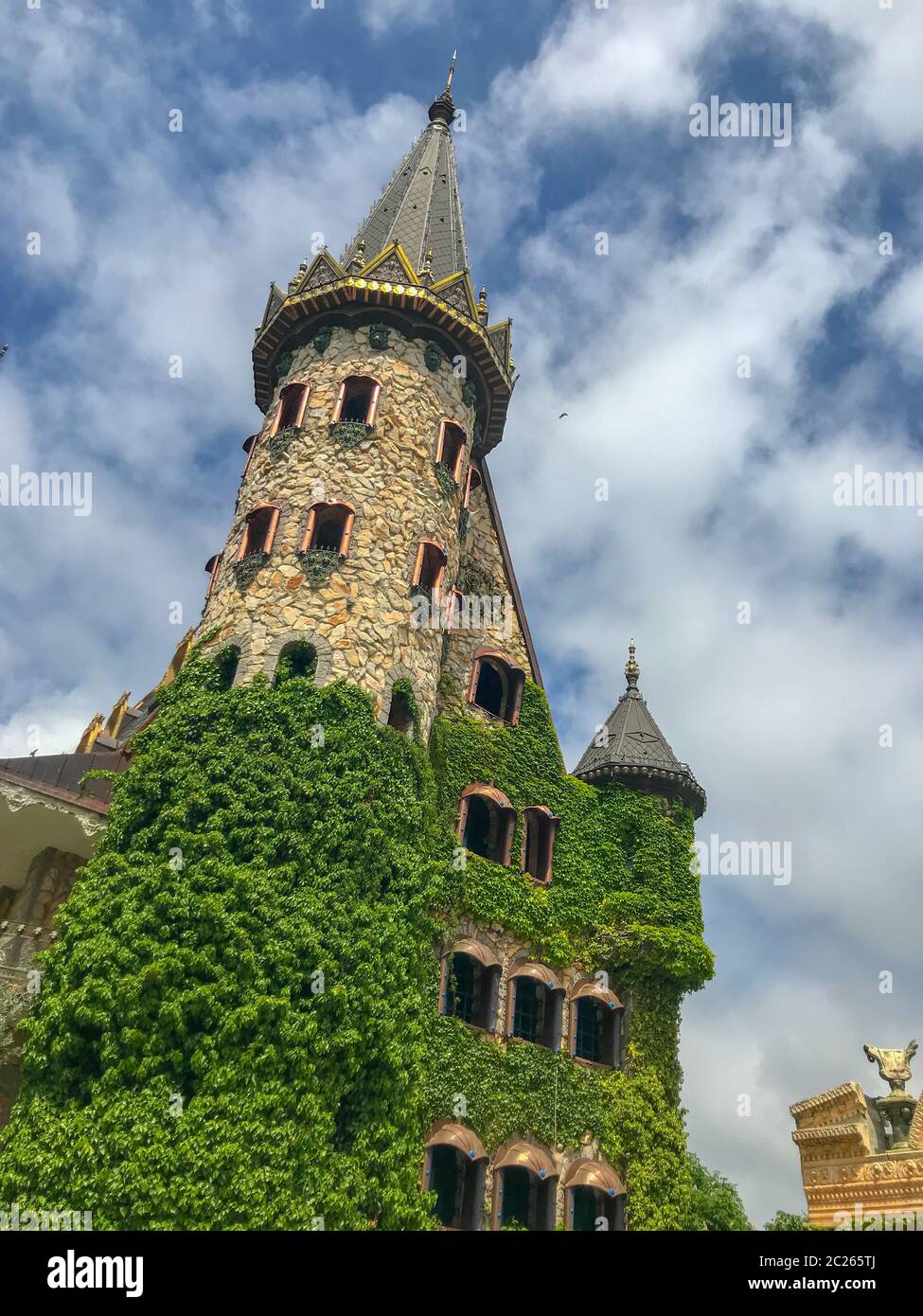 Beautiful View to Medieval Castle In Summer Stock Photo - Alamy