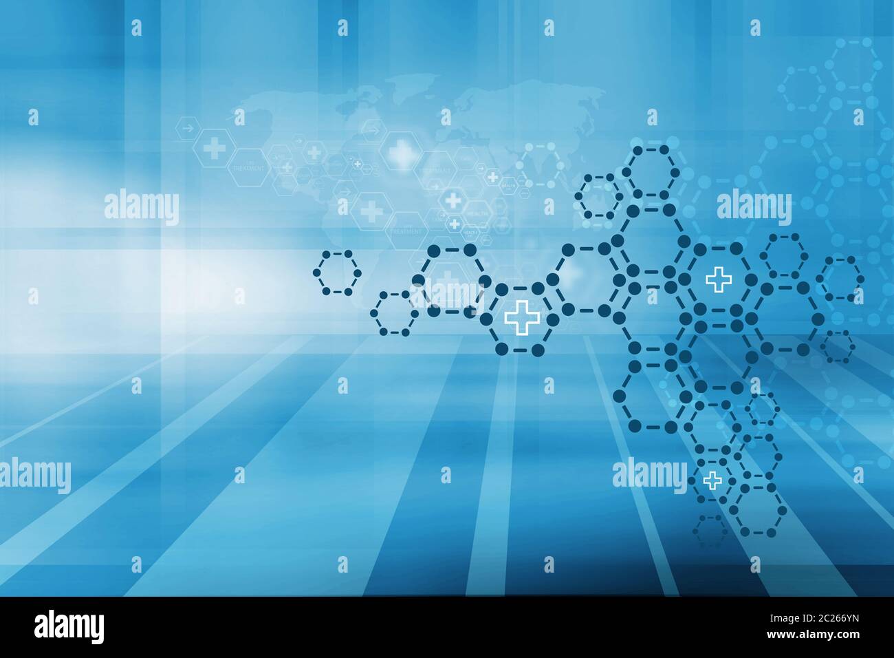 Medical Abstract Background, Global Connectivity Suitable for ...