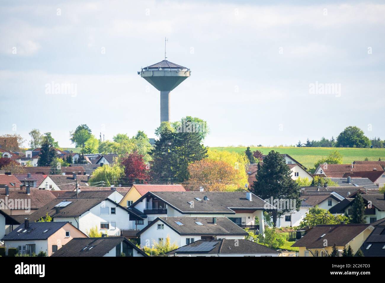 water tower at Sulz Germany Stock Photo - Alamy