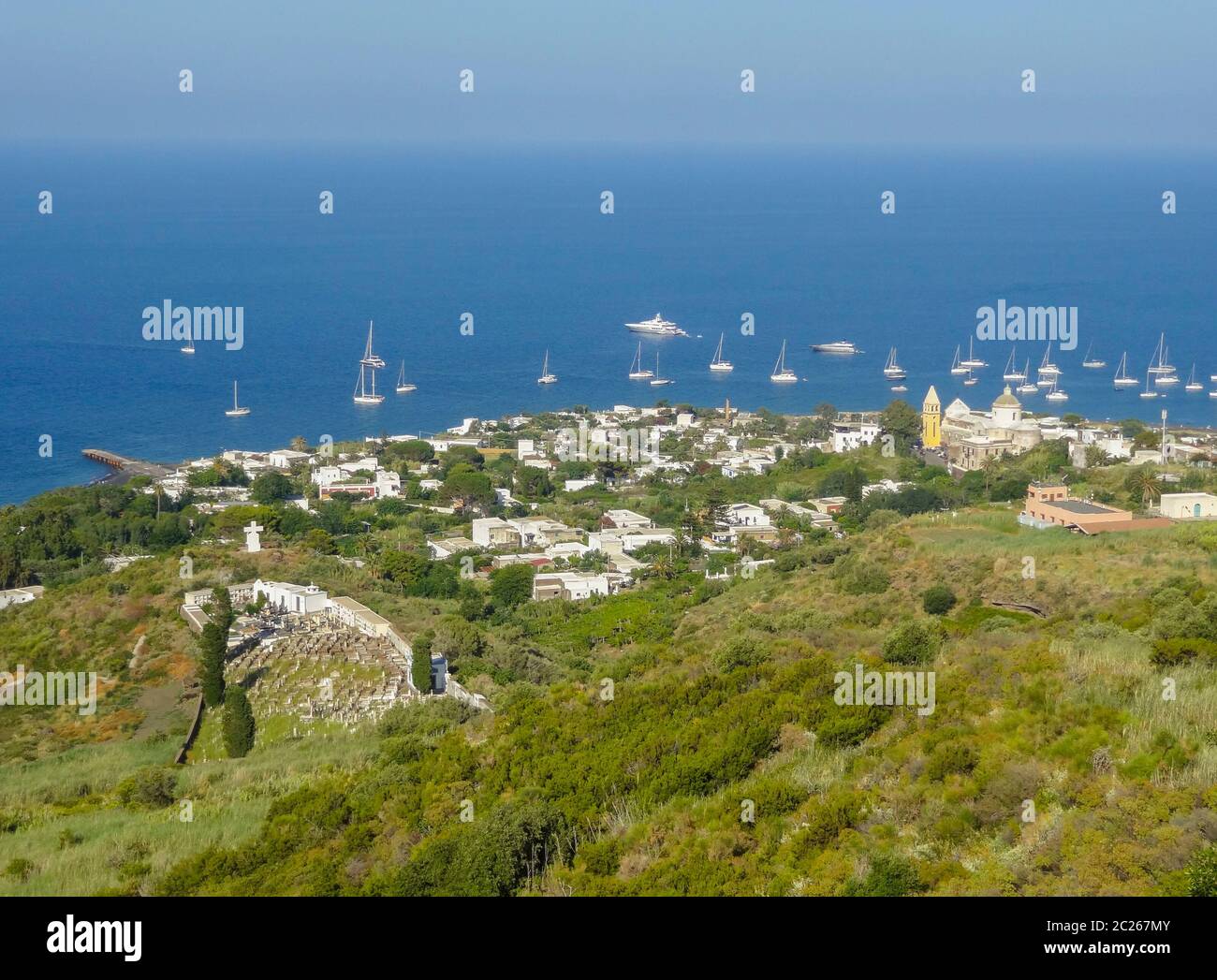 Sicily stromboli island aerial hi-res stock photography and images - Alamy
