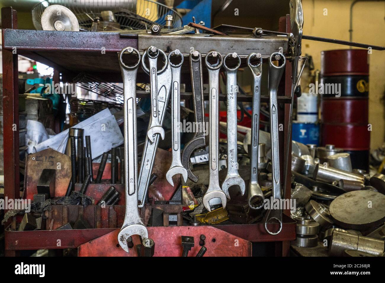 Wrench hang on tools hi-res stock photography and images - Alamy