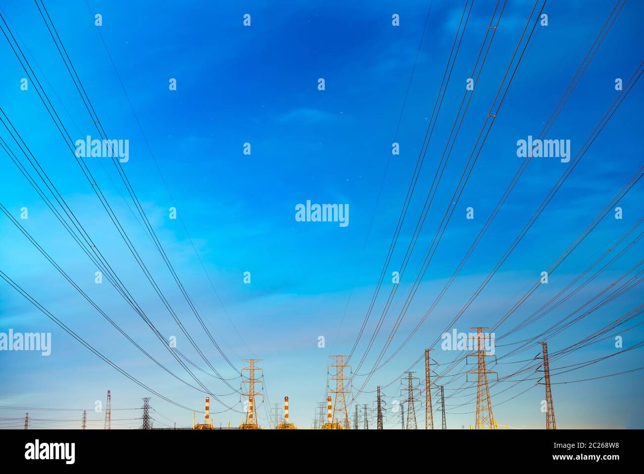 Transformer substation night hi-res stock photography and images - Alamy