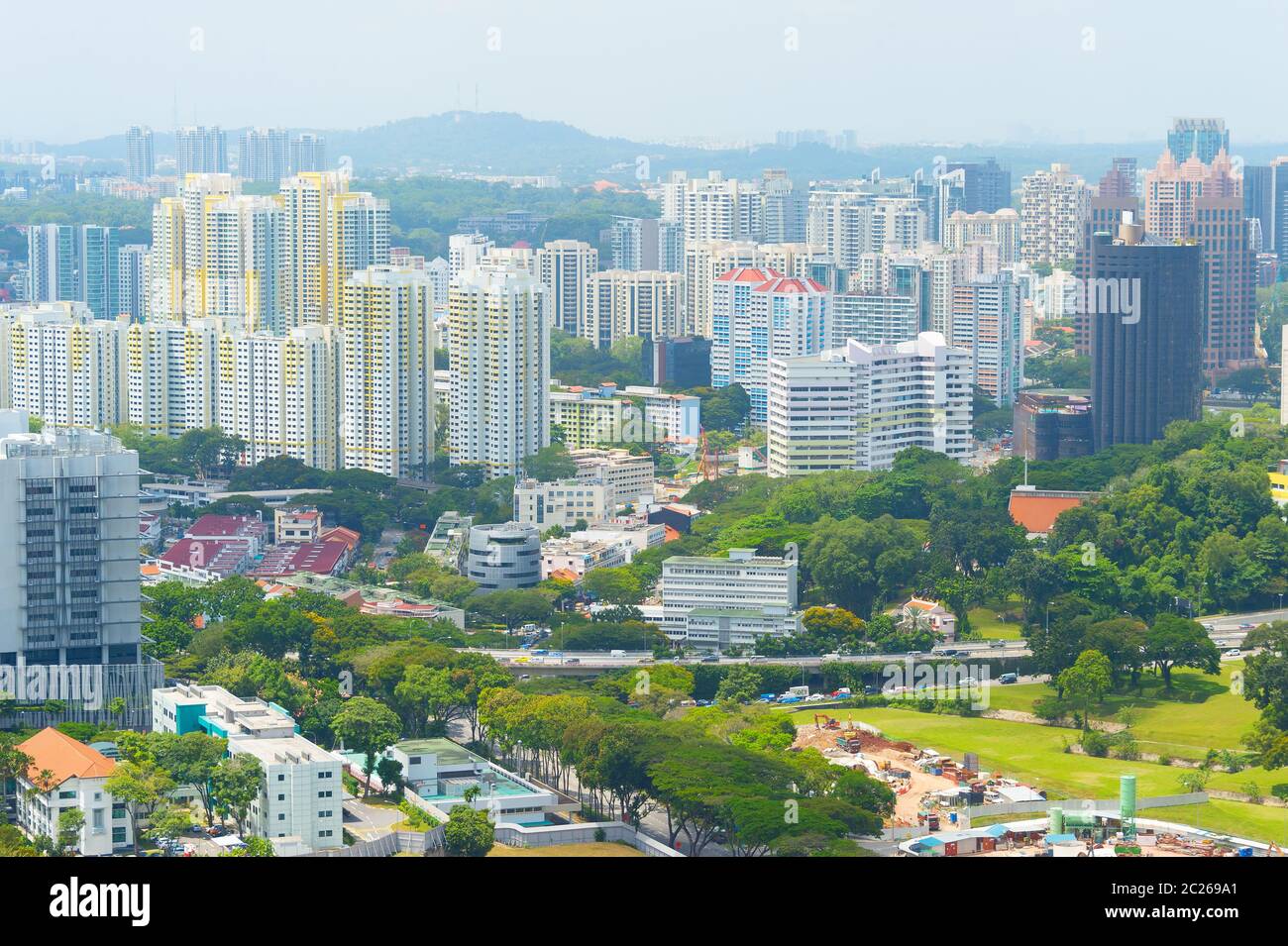 Singapore living district apartment buildings Stock Photo - Alamy