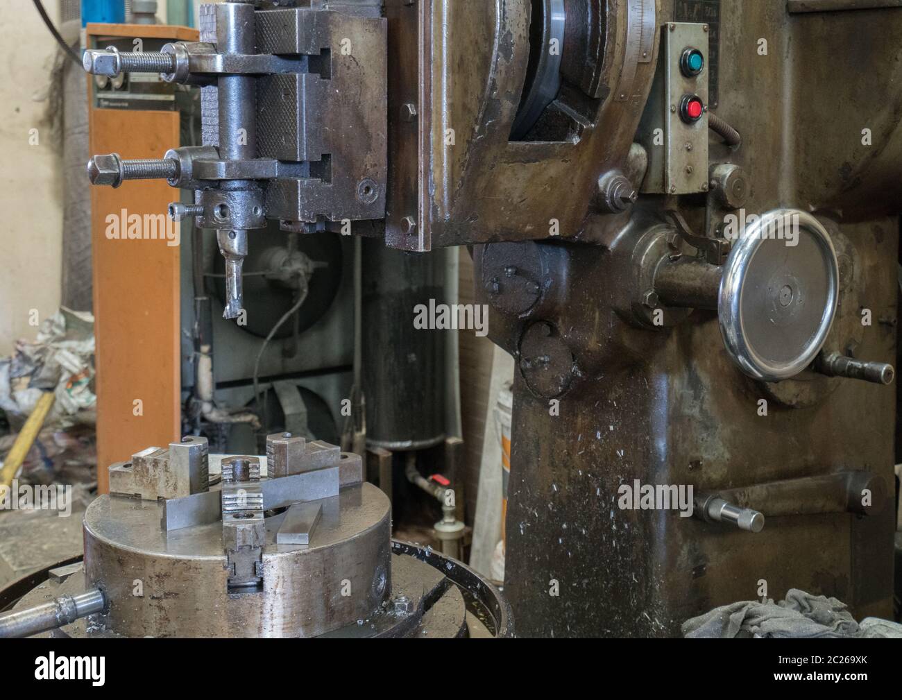 Old key way machine Stock Photo - Alamy