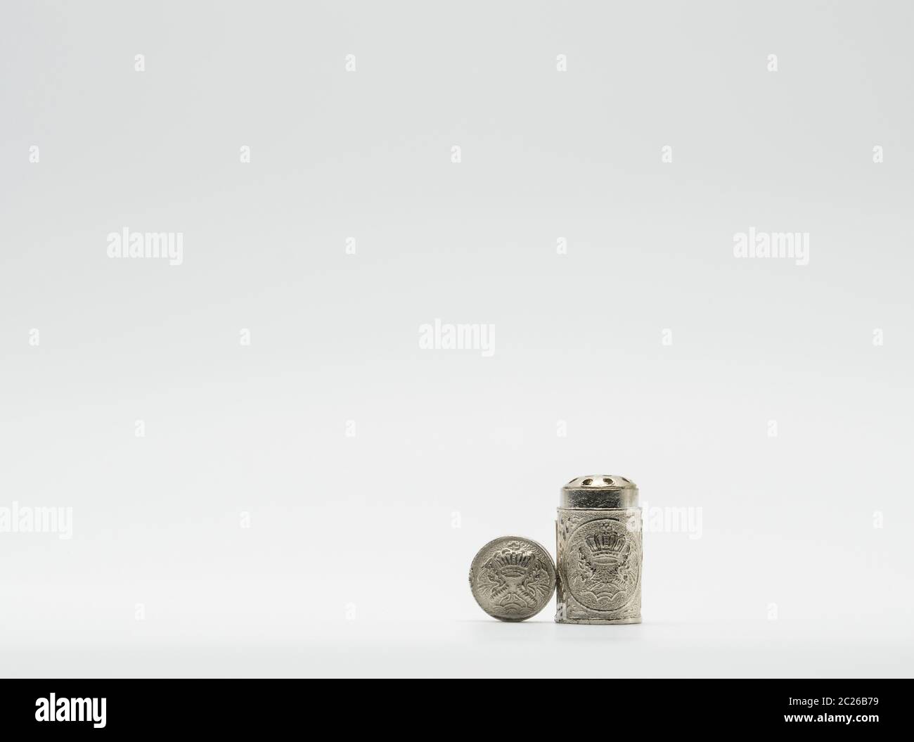 Thai inhaler with traditional packaging on white background. Herbs ...