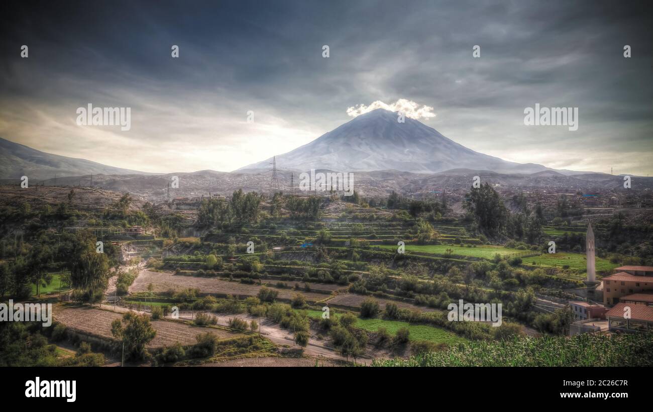Andes mountains misti volcano hi-res stock photography and images - Alamy