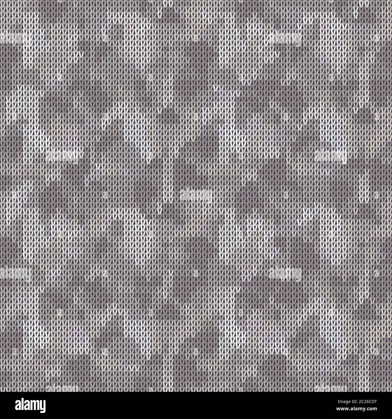 Gray Marl Blanket Knit Stitch Seamless Pattern. Homespun Handicraft ...