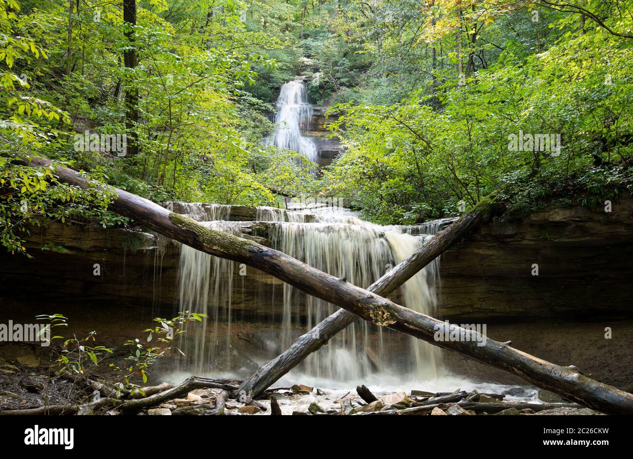 Tioga Falls is 130 feet tall and one of the tallest in Kentucky Stock ...