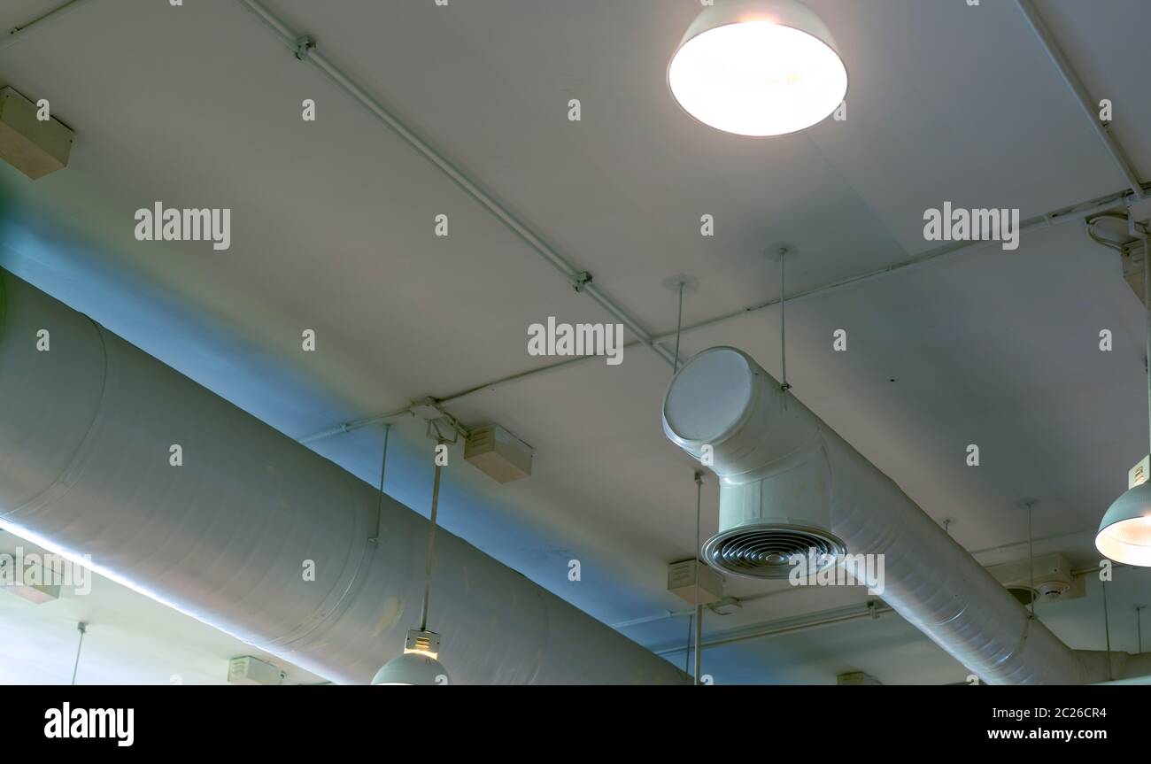 Air duct, automatic fire sprinkler safety system. Fire protection and ...