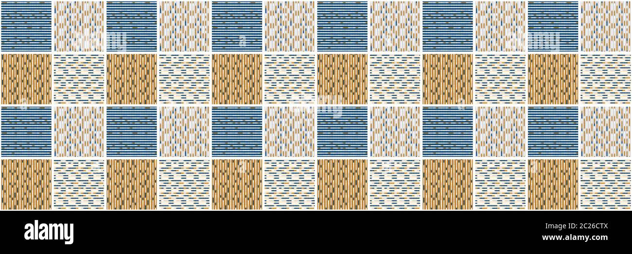 Portuguese Mosaic Tile Seamless Border Pattern. Ceramic Azulejo Style ...