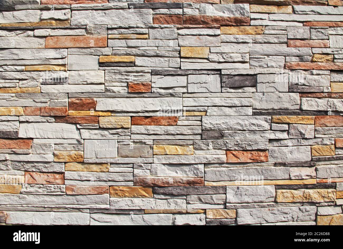 Close-up of Colorful Stone Wall Background Texture Stock Photo - Alamy