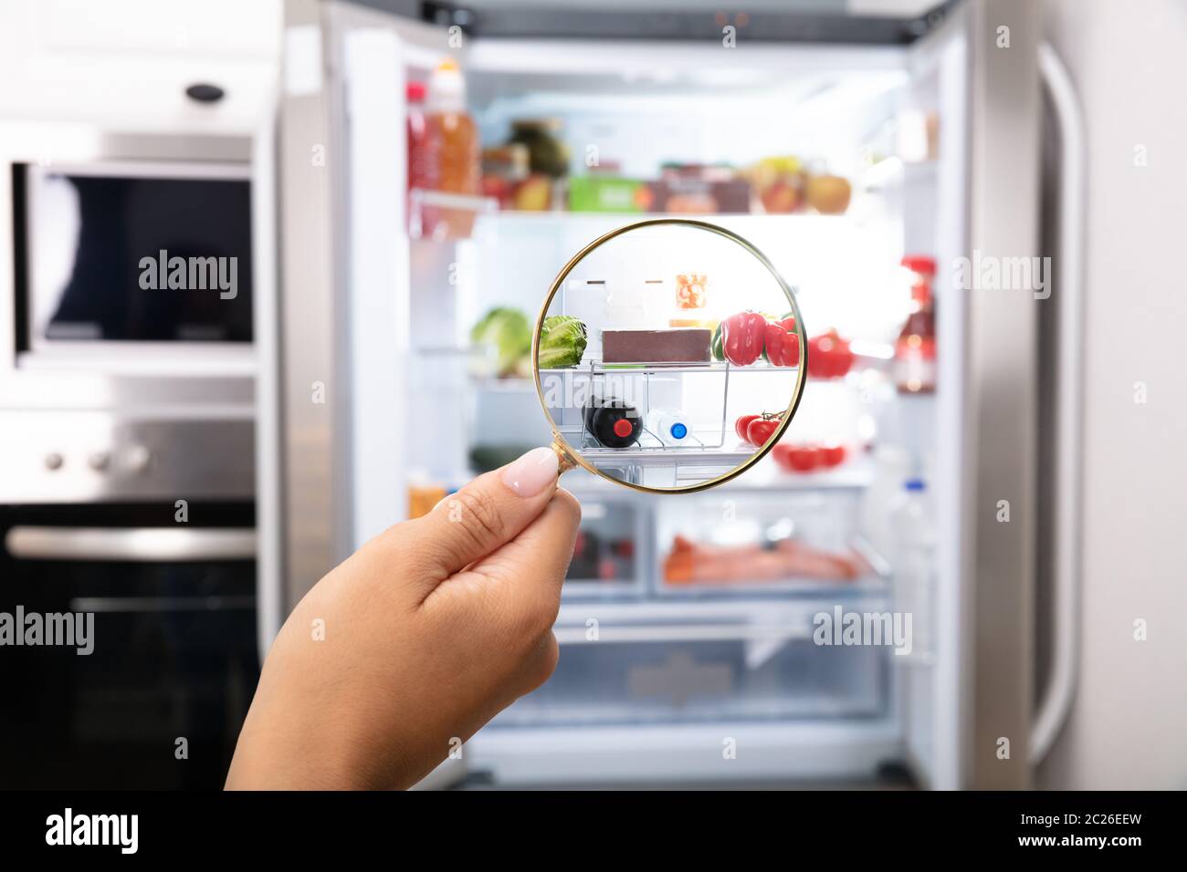 Close up glass door fridge hi-res stock photography and images - Alamy