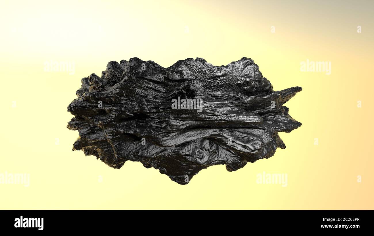 bumpy model of an abstract stone. 3D rendering Stock Photo - Alamy