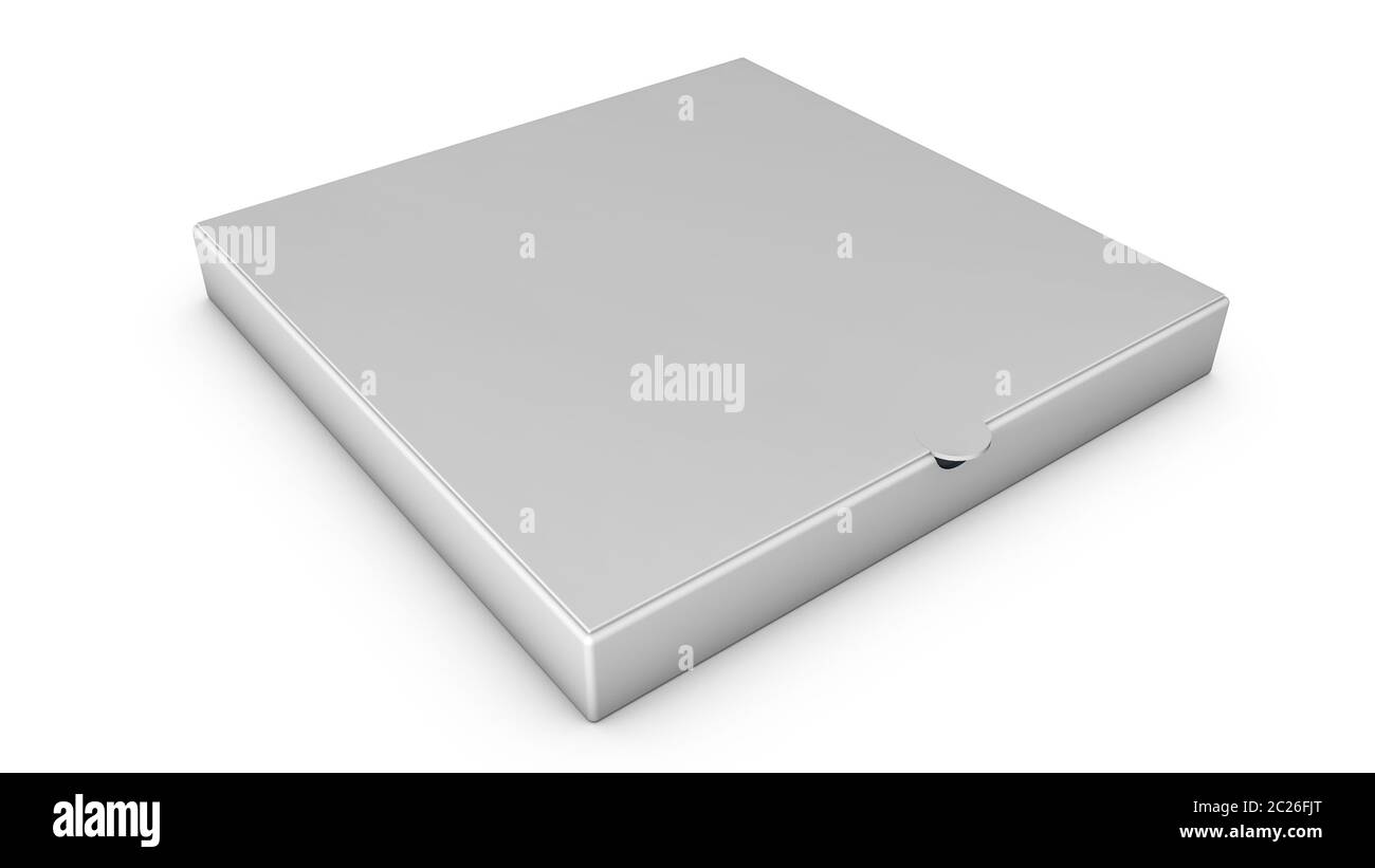 pizza box. Template for advertising. 3d render Stock Photo - Alamy