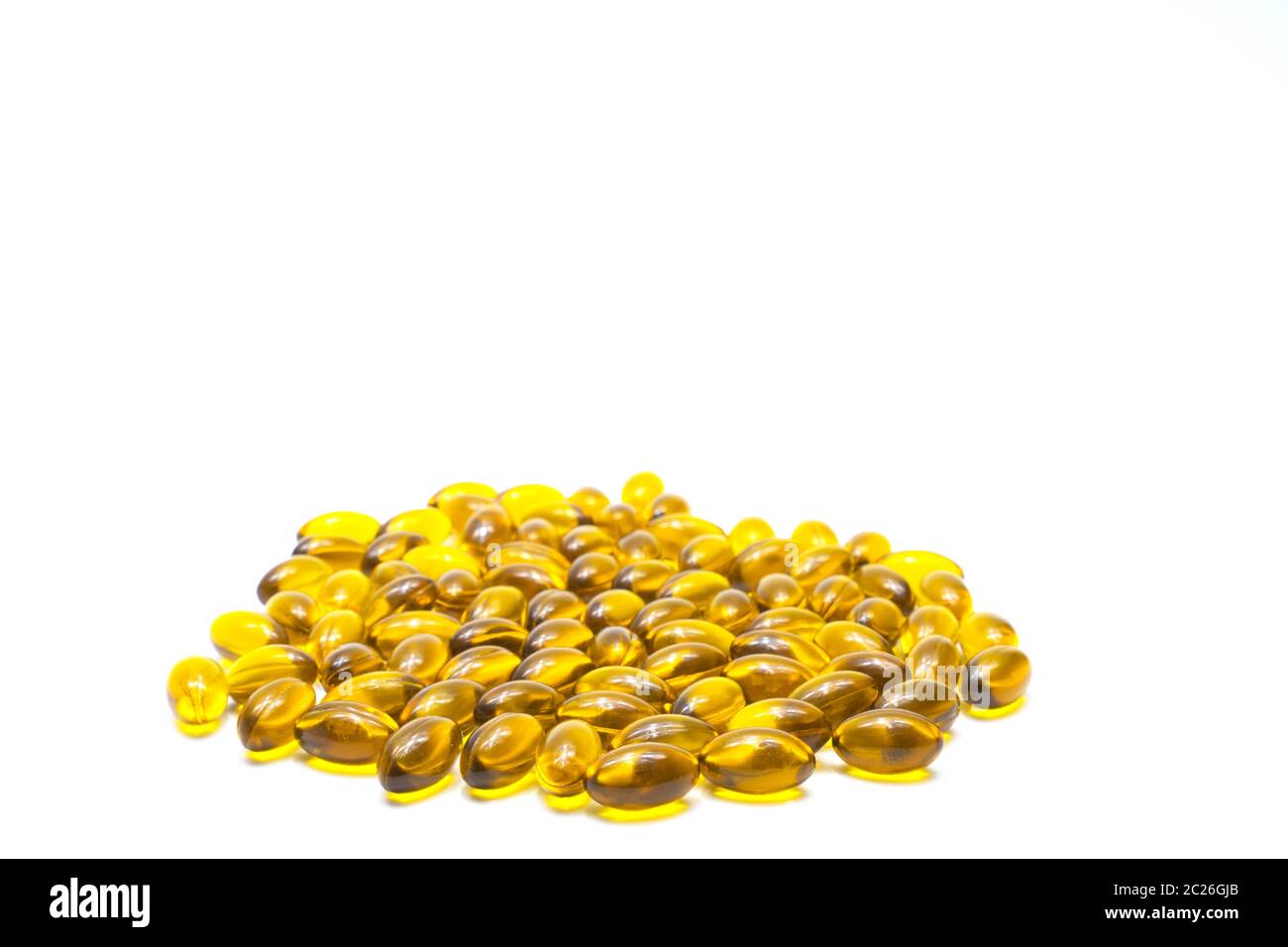 Soft gelatin capsules Cut Out Stock Images & Pictures - Alamy
