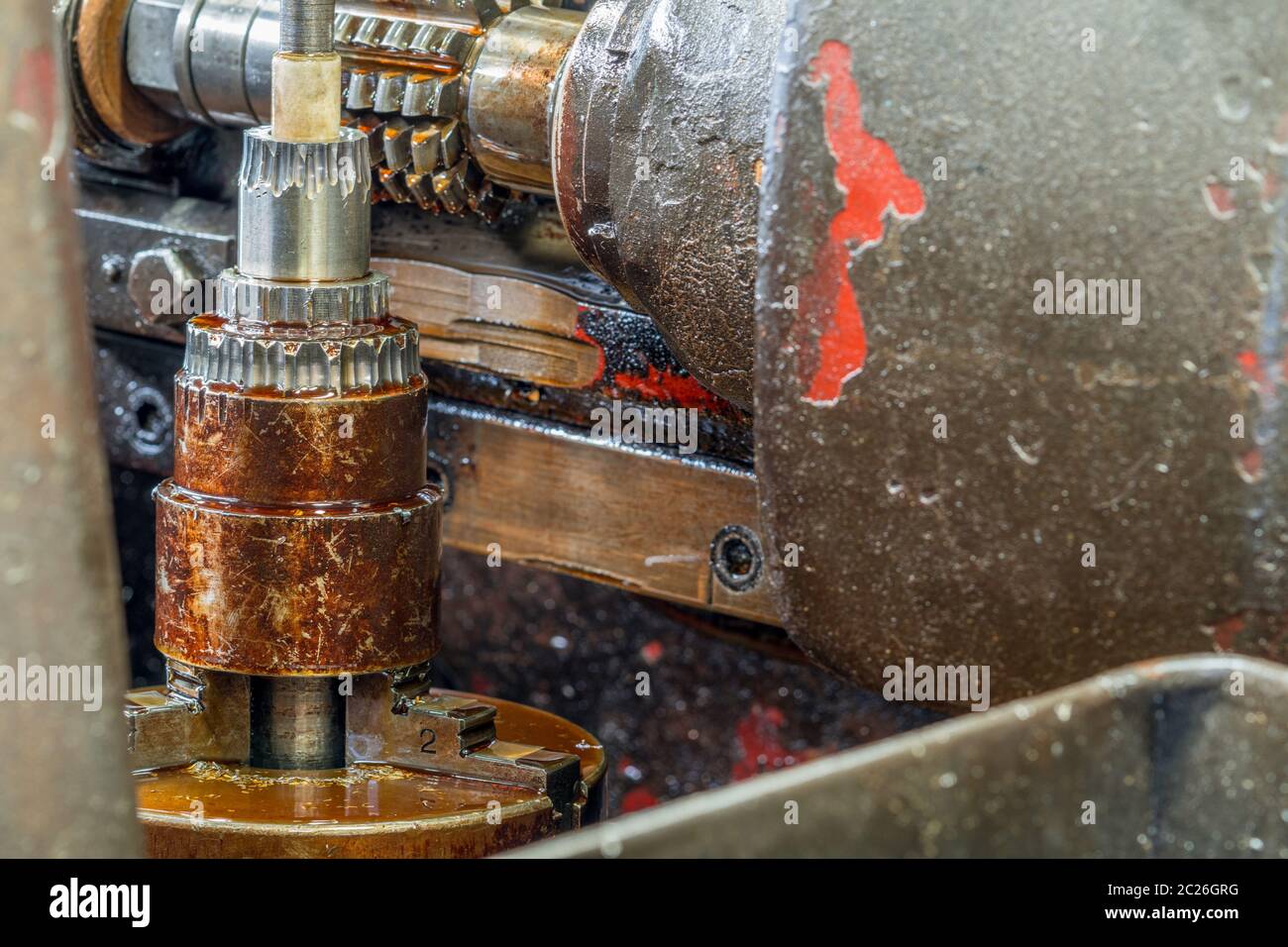 Old milling machine Stock Photo - Alamy