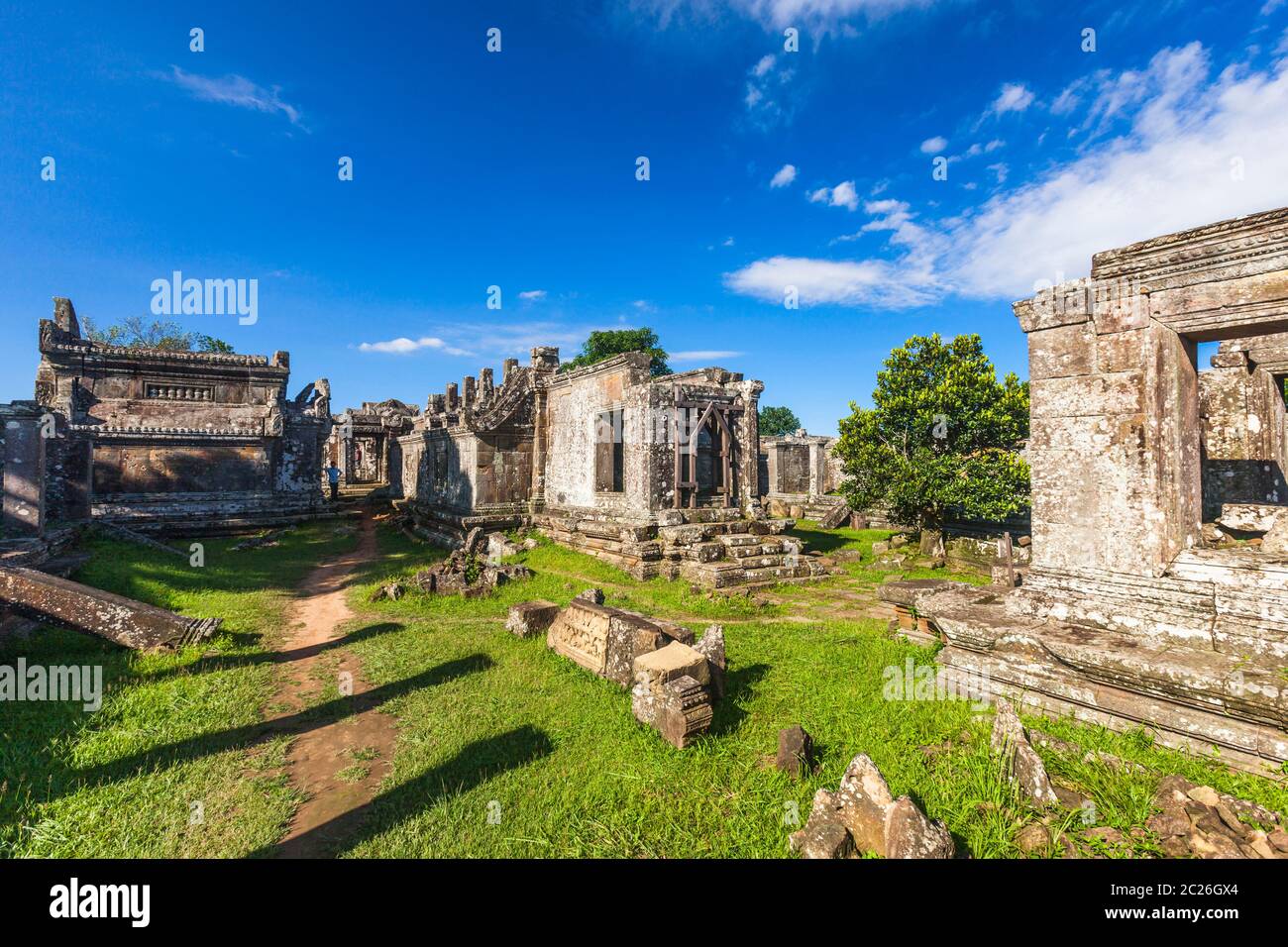 Preah Vihear Temple, Courtyard of Gopura iv(4th Gate), Hindu temple of ...
