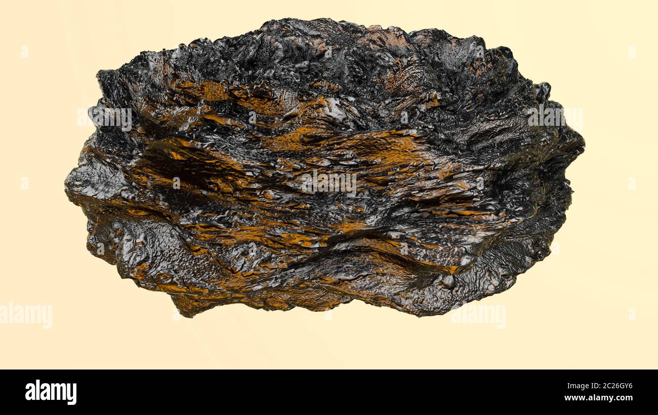 bumpy model of an abstract stone. 3D rendering Stock Photo - Alamy