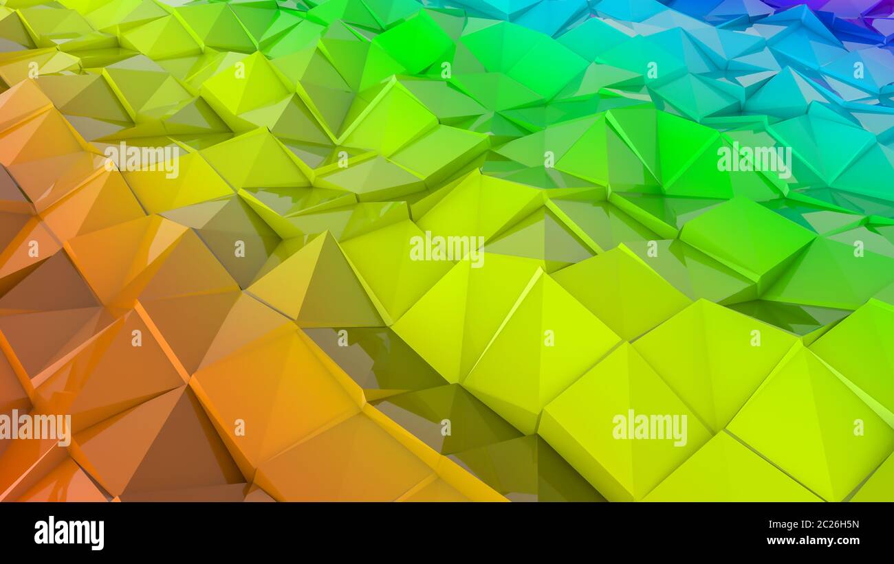 three-dimensional plane of iridescent color. 3d render Stock Photo - Alamy