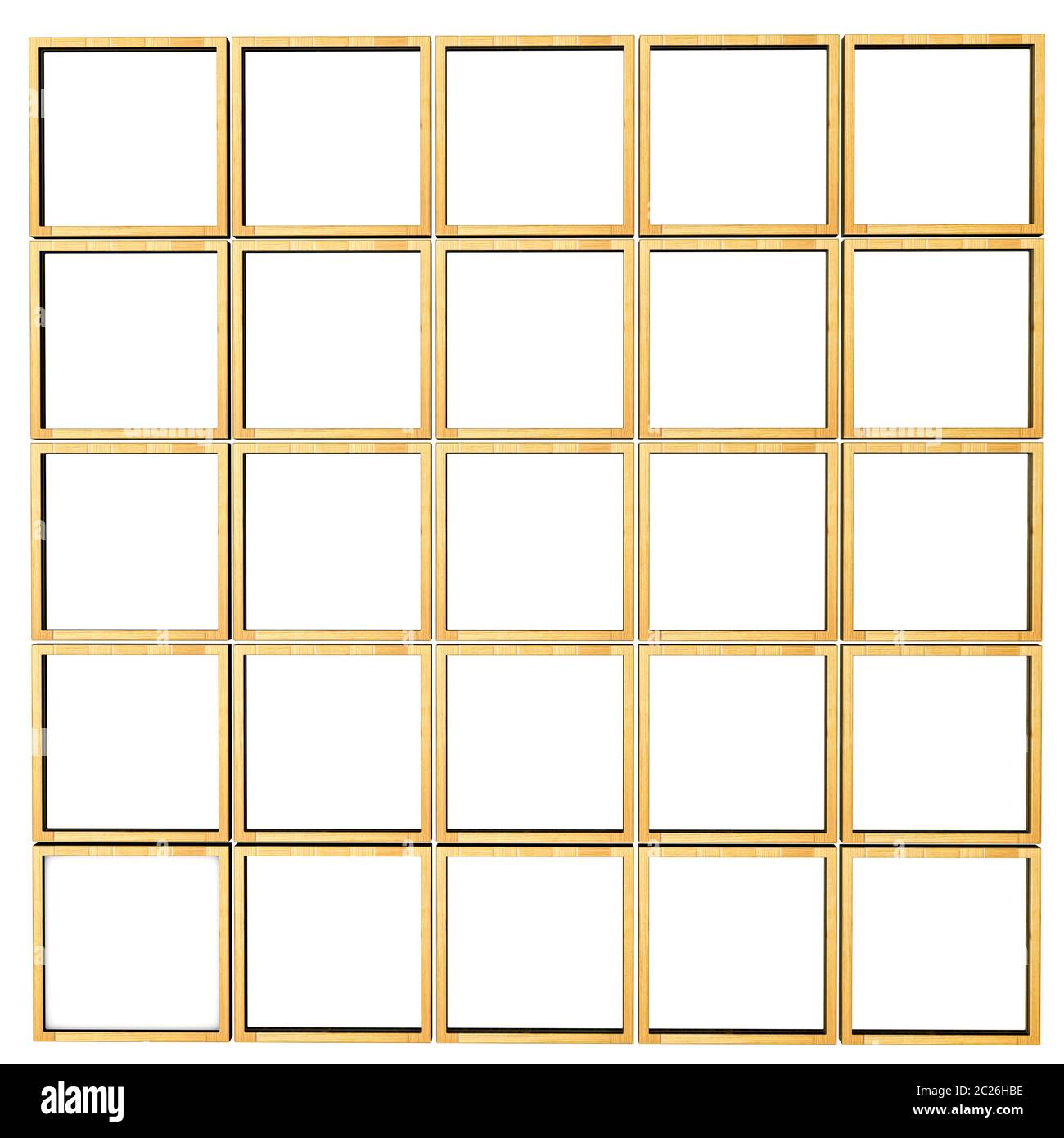 Wooden frame Three-dimensional. 3d render Stock Photo - Alamy