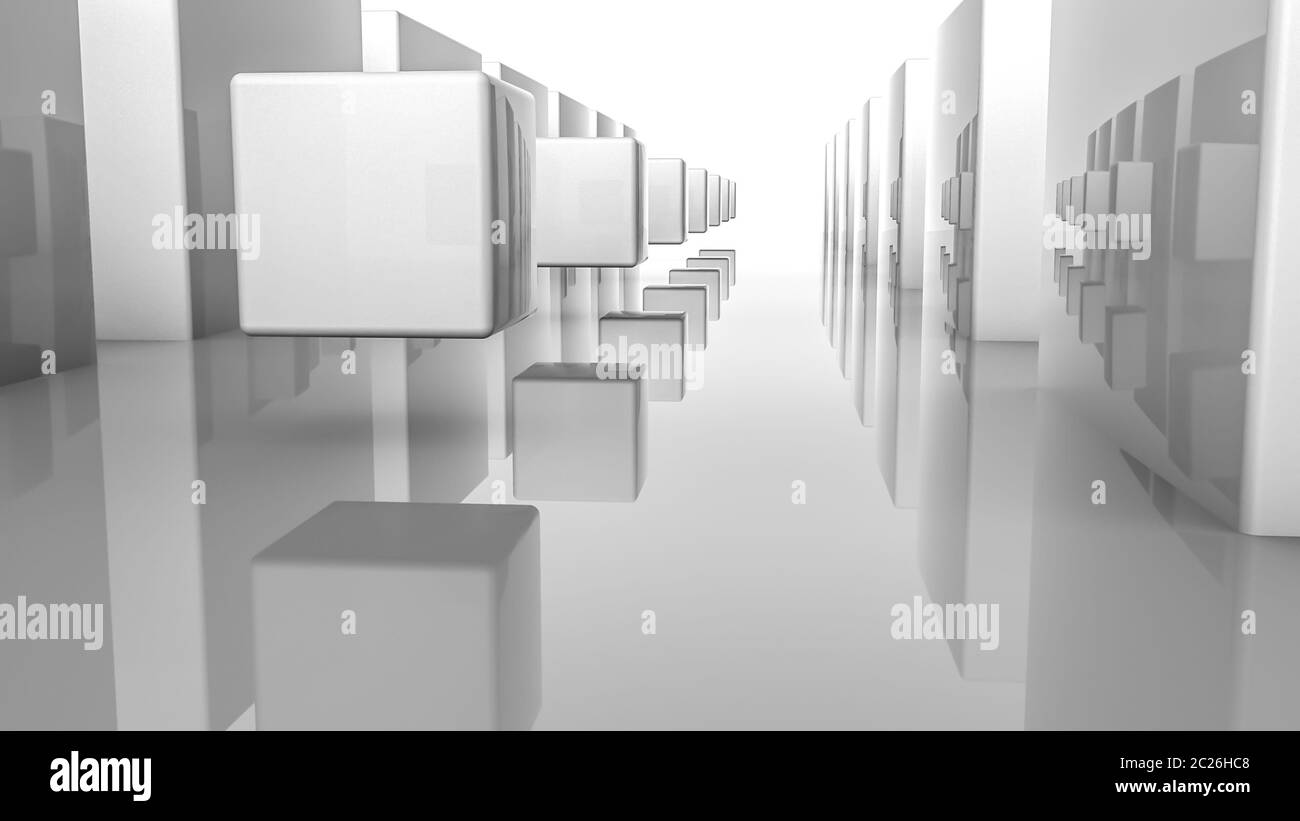 Bright cubes abstract background. 3d render Stock Photo - Alamy