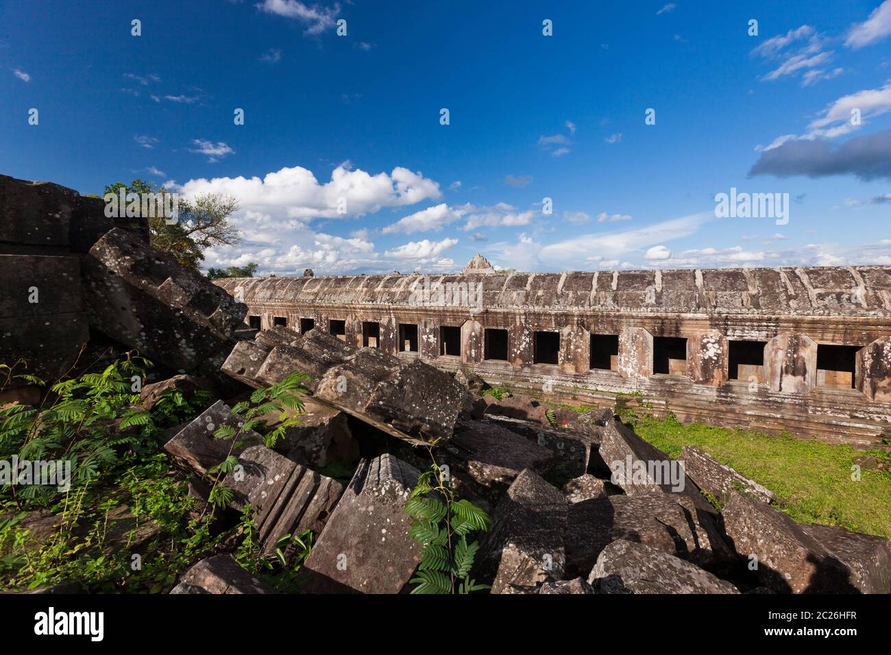 Preah Vihear Temple,Rubble and Main temple, Main Building,Main shrine ...