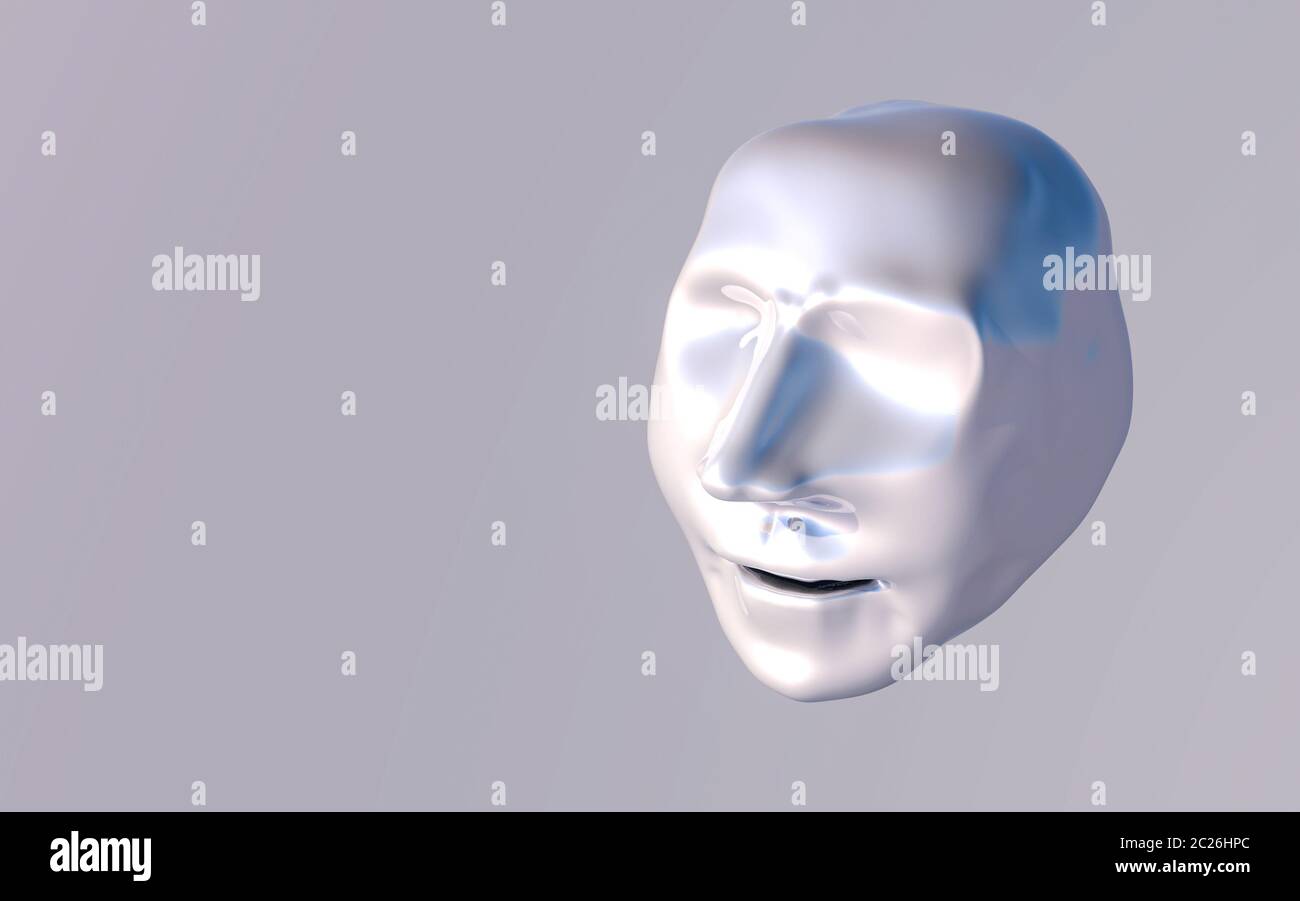 abstract model of the human head. 3d RENDERING Stock Photo - Alamy
