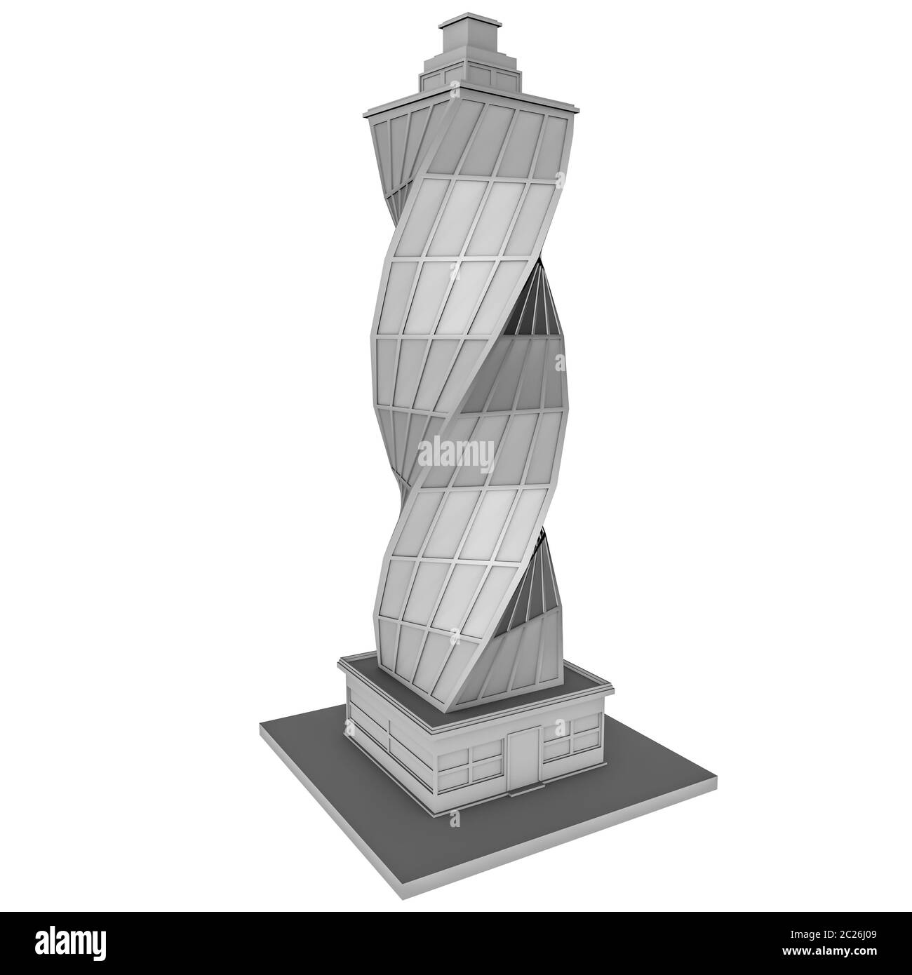 Polygonal house without textures. illustration. 3d render Stock Photo ...