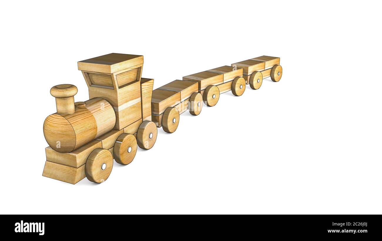 Toy train carriages Cut Out Stock Images & Pictures - Alamy