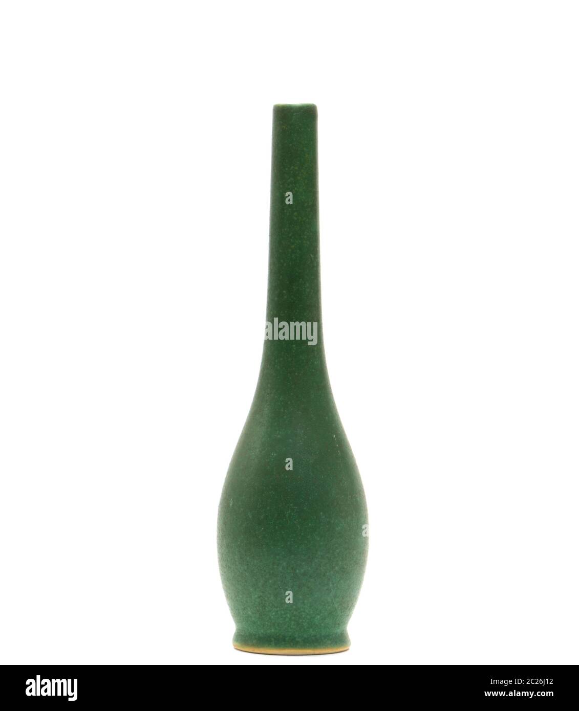 Modern pottery vase with beautiful patterns isolated on white ...