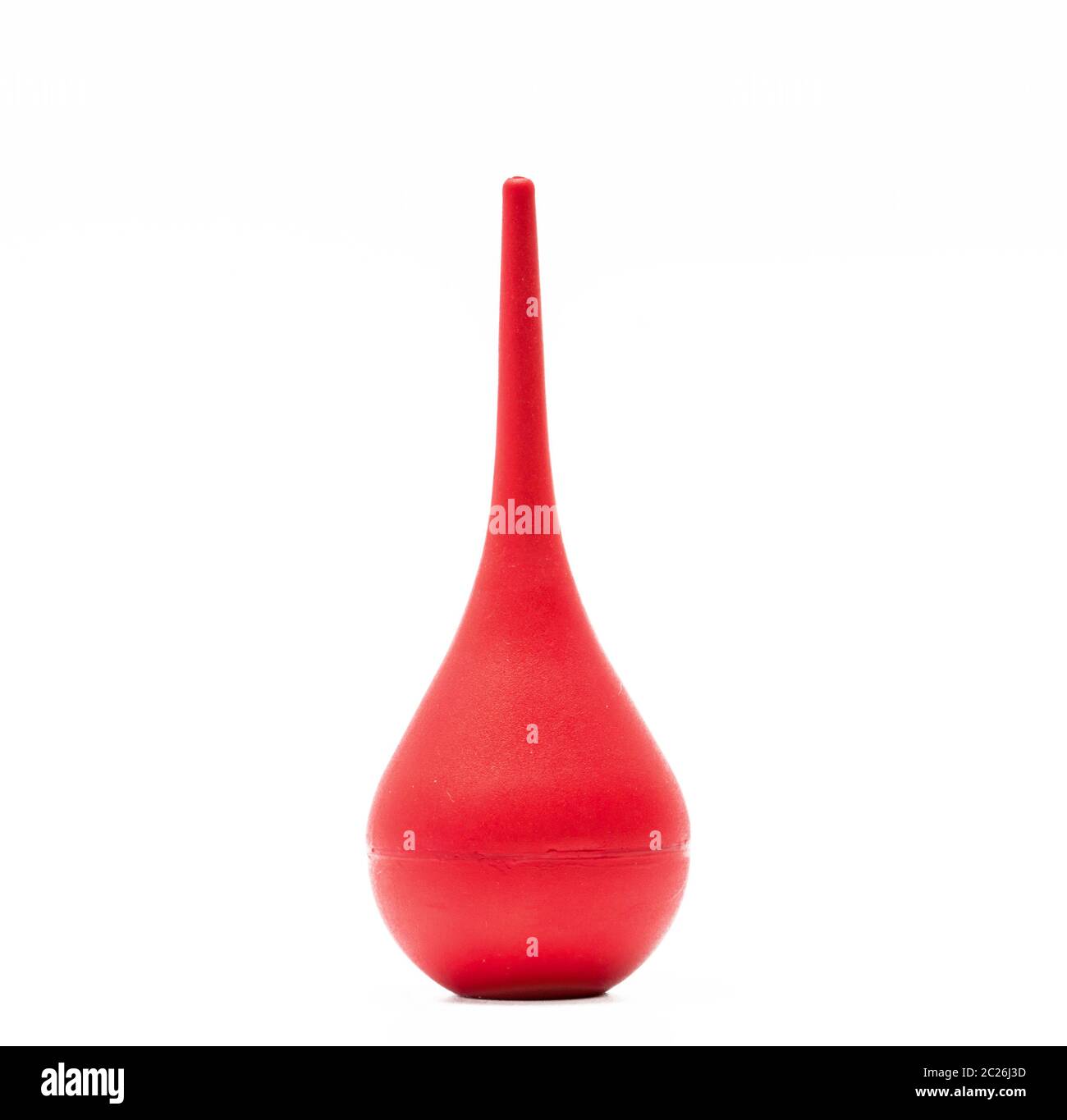 Red syringe ball isolated on white background Stock Photo - Alamy
