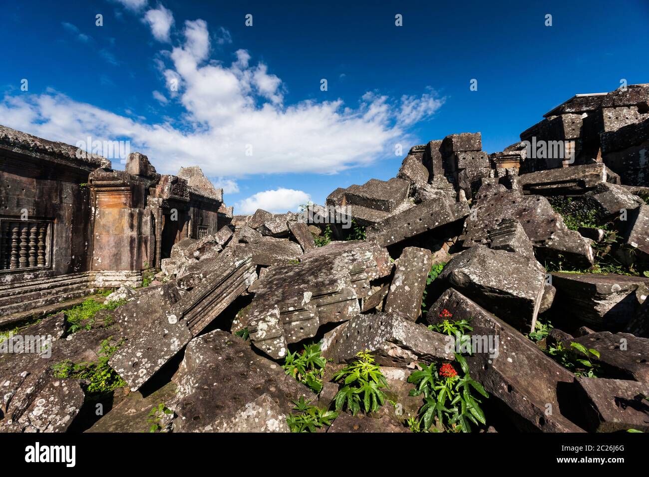 Preah Vihear Temple,Rubble and Main temple, Main Building,Main shrine ...