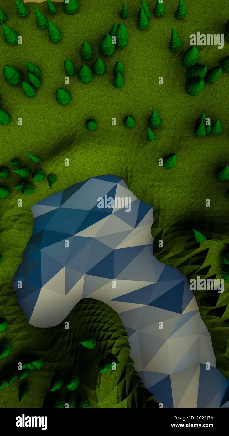 Low poly landscape hi-res stock photography and images - Alamy