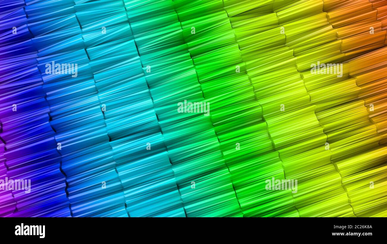 three-dimensional plane of iridescent color. 3d render Stock Photo - Alamy