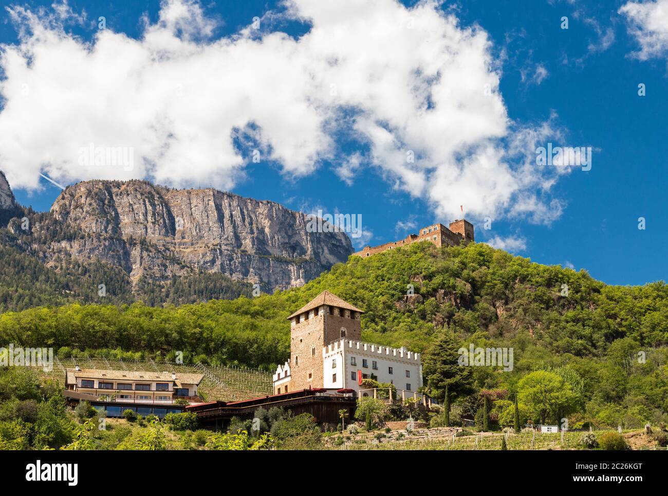 Three Castle Walk, Boymont and Korb Castle, South Tyrol Stock Photo - Alamy