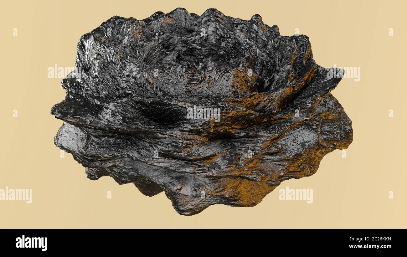 bumpy model of an abstract stone. 3D rendering Stock Photo - Alamy
