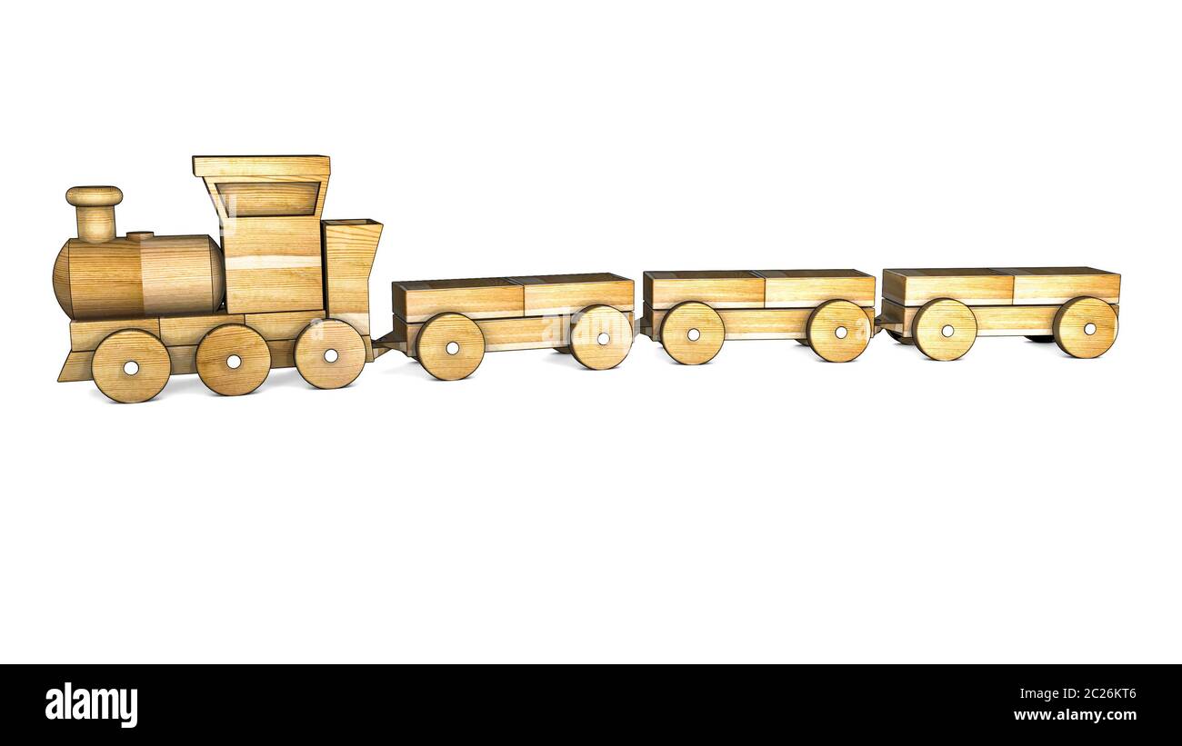 Toy train carriages Cut Out Stock Images & Pictures - Alamy