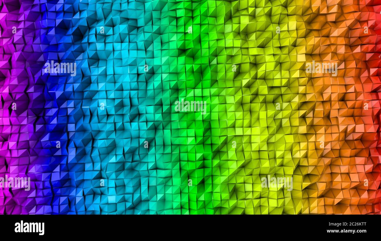 three-dimensional plane of iridescent color. 3d render Stock Photo - Alamy