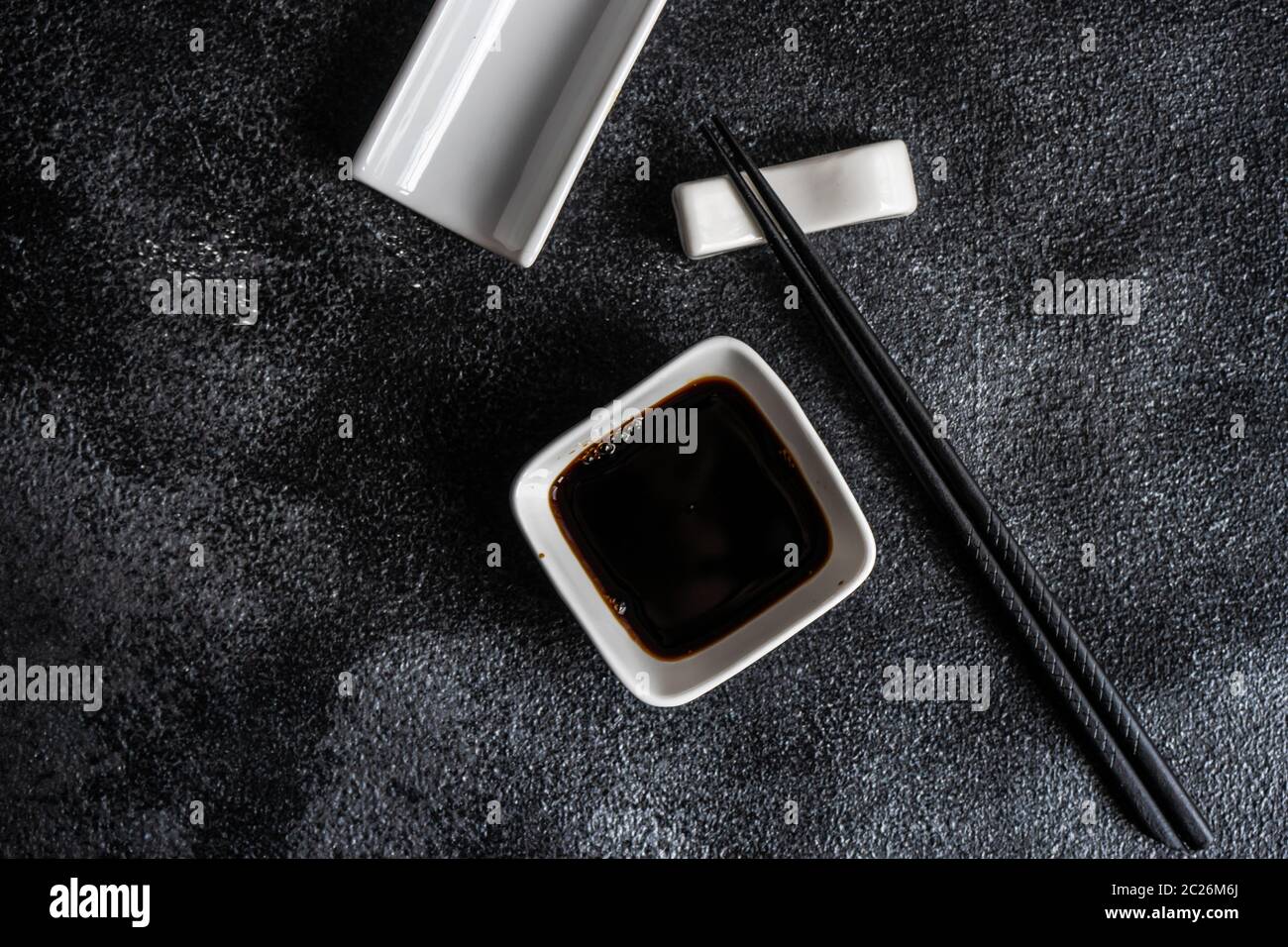 Asian table setting with chopsticks Stock Photo - Alamy