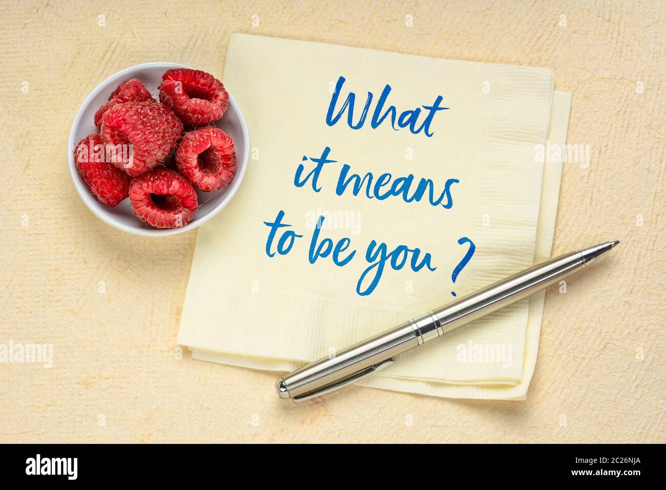 What it means to be you? A question on a napkin. Identity and personal ...