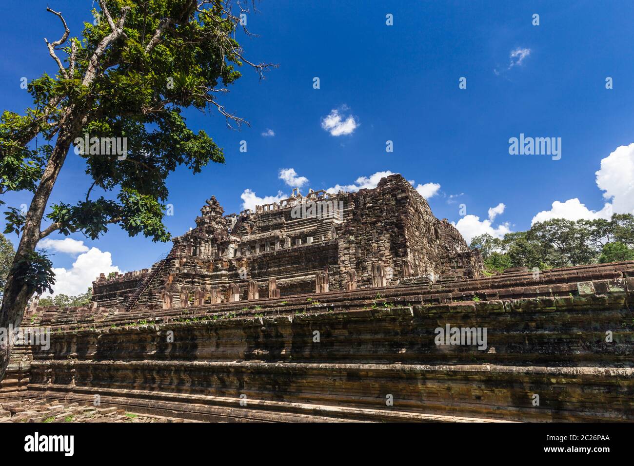 Angkor Thom, Baphuon, is three-tiered temple mountain, Ancient capital ...