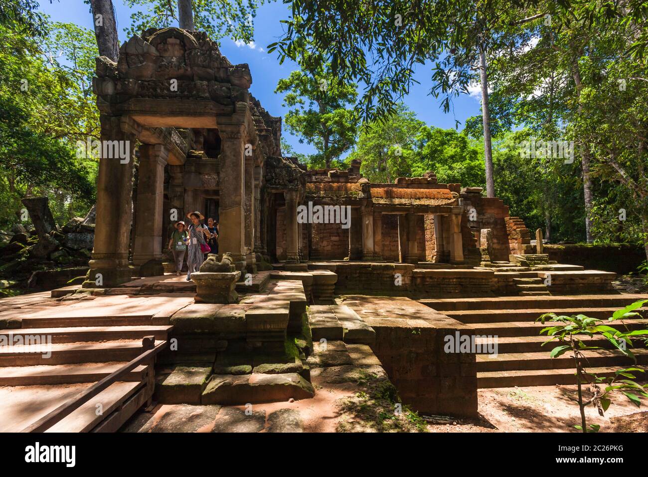 Ta Prohm Temple, Rajavihara (royal monastery), Ancient Khmer temple ...