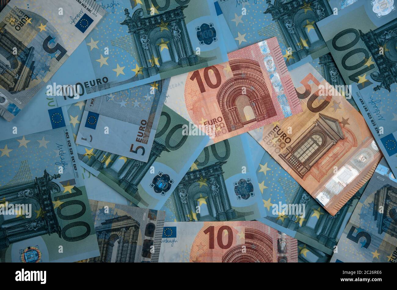 Euro Money. euro cash background. Euro Money Banknotes Stock Photo - Alamy