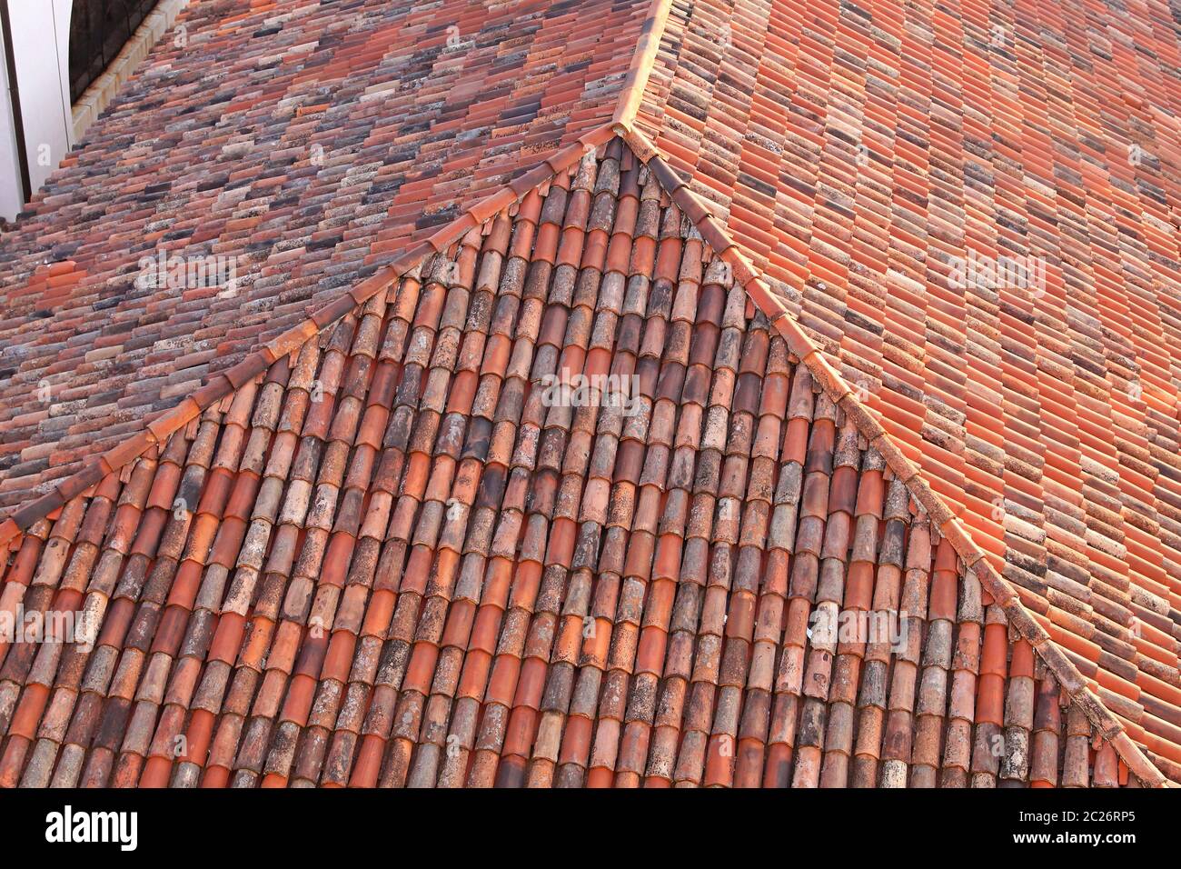 Traditional Terracotta Roof Tiles in Venice Italy Stock Photo - Alamy